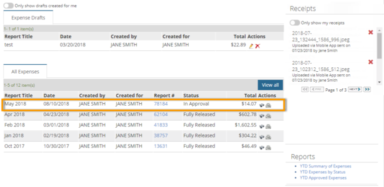 Review and Submit Comdata Mastercard Expenses – Expense Track Help