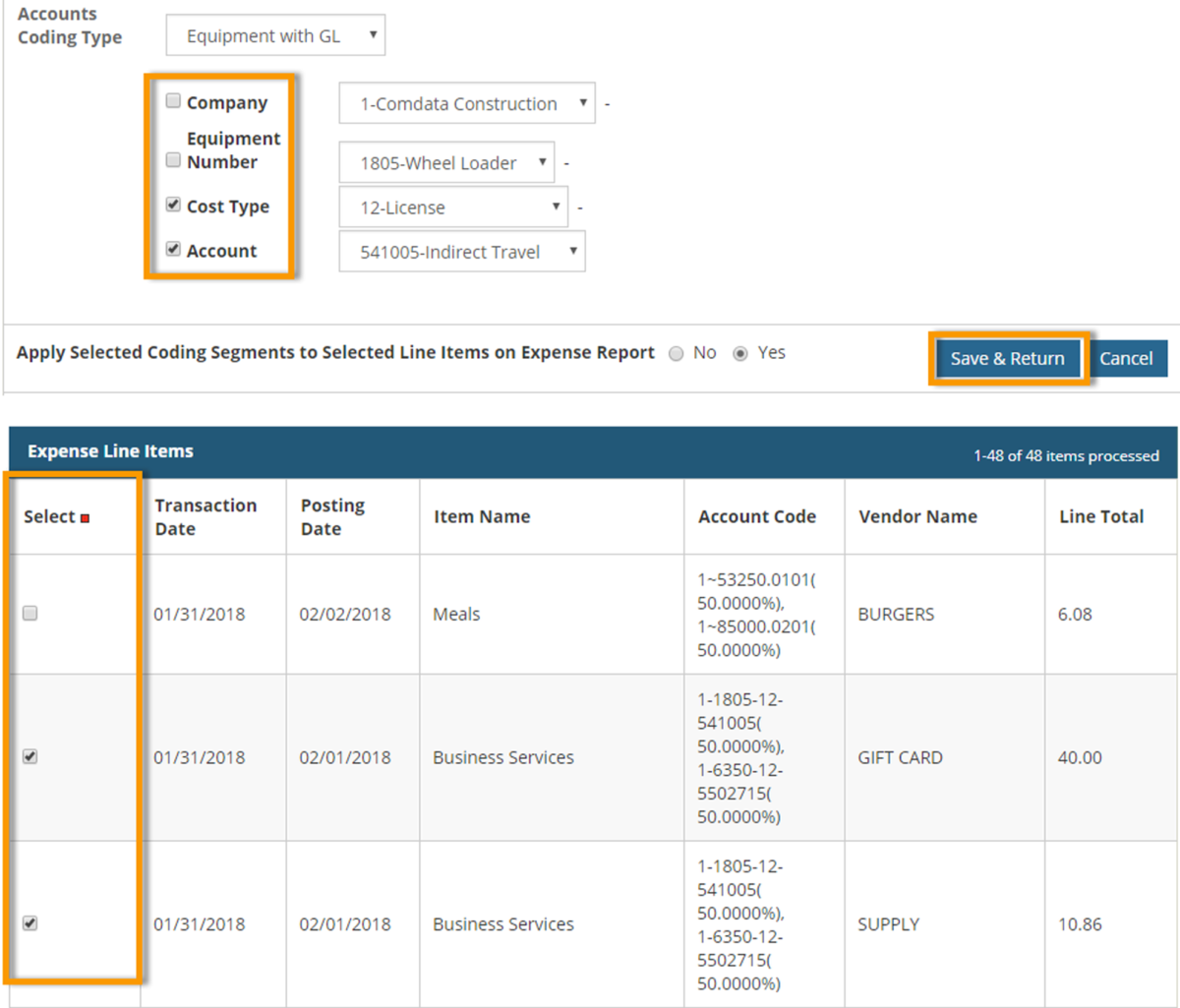 Edit Account Codes – Expense Track Help