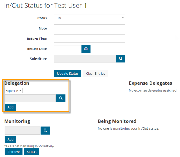 Add Delegate Users – Expense Track Help