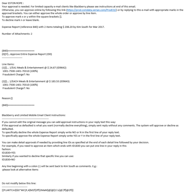 Approve Expense Reports from Notification Emails – Expense Track Help