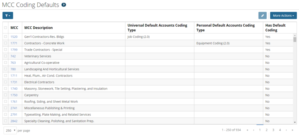 Assign Personal MCC Coding Defaults – Expense Track Help